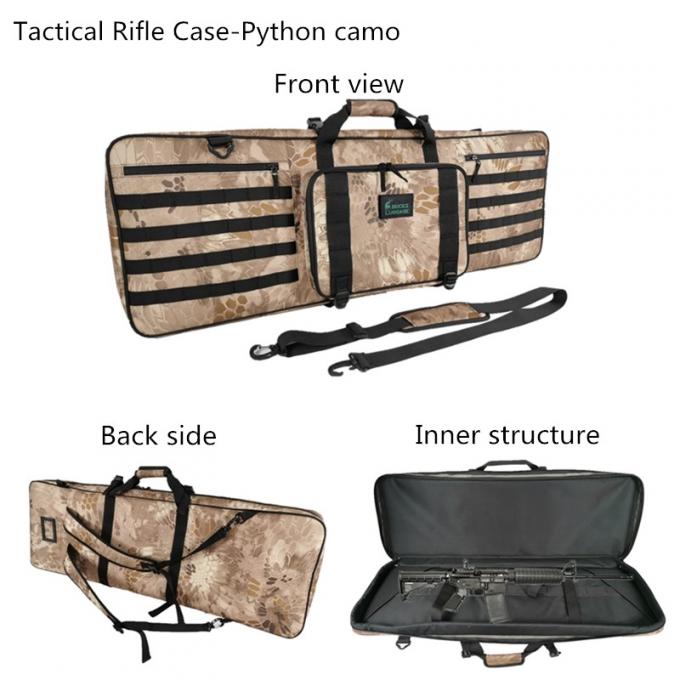Oem Waterproof Tactical Gun Bag Padded Pistol With Adjustable Velcro Ties